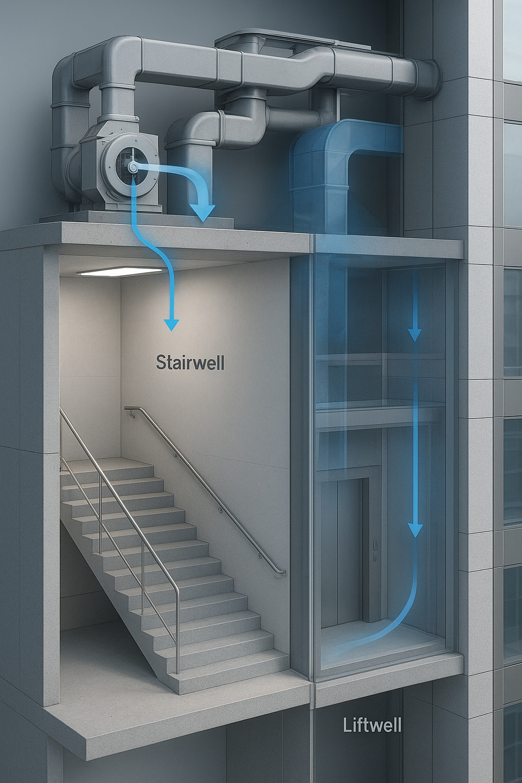 The Essential Role of Stairwell & Liftwell Pressurization Systems